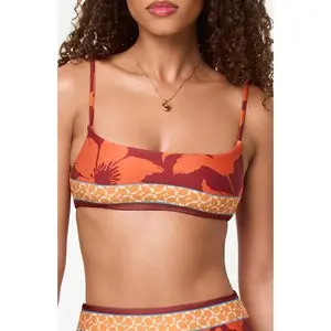 L*Space Presley Rib Bikini Top - Cocobolo