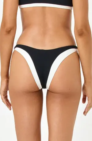 L*Space Alex Bitsy Bikini Bottom - Black/cream