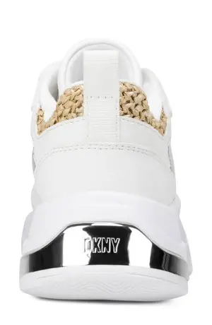 Dkny Juna Wedge Sneaker - Natural/white