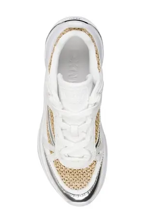 Dkny Juna Wedge Sneaker - Natural/white
