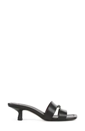 Vince Piper Kitten Heel Sandal - Black