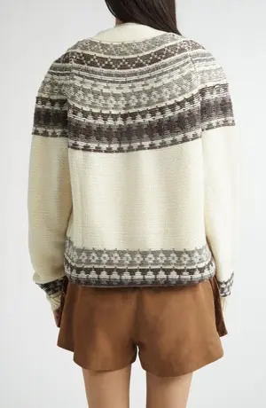 Monse Fold-up Fair Isle Wool-blend Cardigan
