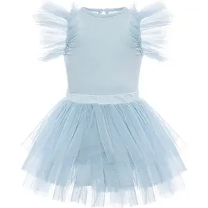 MINI CELEBRITIES Cotton Tulle Dress - Cool Blue