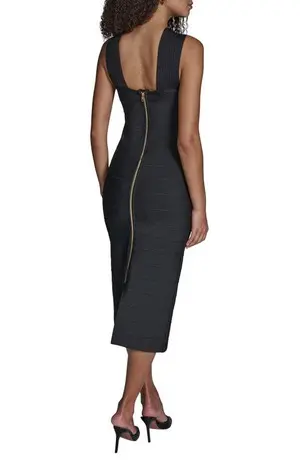 Bcbgmaxazria Bandage Body-con Midi Dress