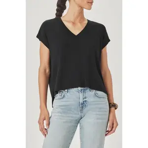 Splendid Amaya V-neck T-shirt - Black