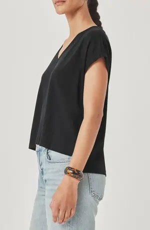 Splendid Amaya V-neck T-shirt - Black