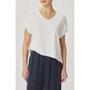 Splendid Amaya V-neck T-shirt - White