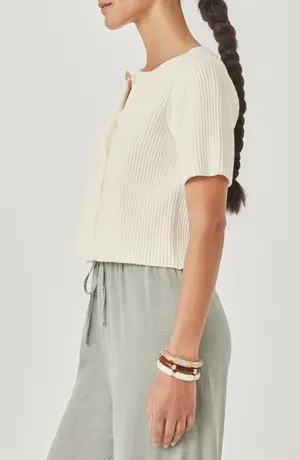 Splendid Delilah Crop Rib Cardigan