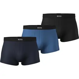 BOSS 3-pack Micro One Performance Trunks Blue Multi