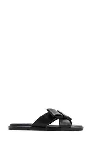 Ted Baker London Spencer Leather Slide Sandal - Black