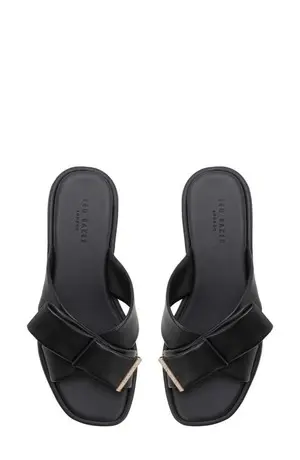 Ted Baker London Spencer Leather Slide Sandal - Black