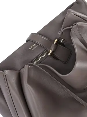 FERRAGAMO Gancini Large Tote Bag - Gray