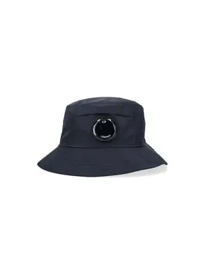 C.P. COMPANY Lens Bucket Hat - Blue