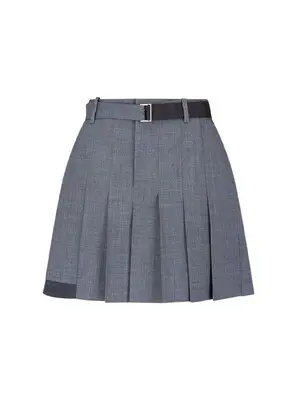 Herno Wool Blend Shorts - Gray