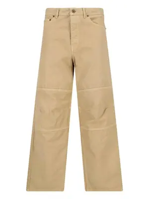Burberry Straight Leg Cotton Trousers