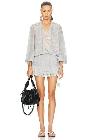 Isabel Marant Étoile Preya Mini Dress - Light Blue