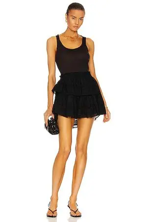 LoveShackFancy Ruffle Mini Skirt