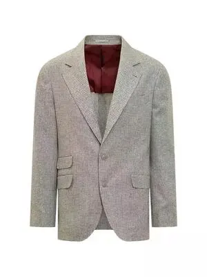 Brunello Cucinelli Checked Two-button Suit - Brown