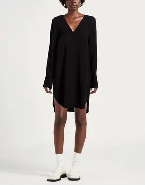 DONDUP Mini Dress In Cady - Black