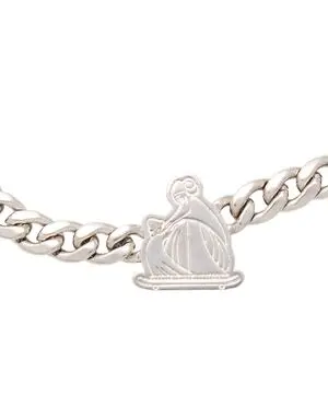 LANVIN Logo Metal Necklace