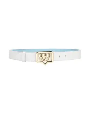 CHIARA FERRAGNI Belt With Logo - White