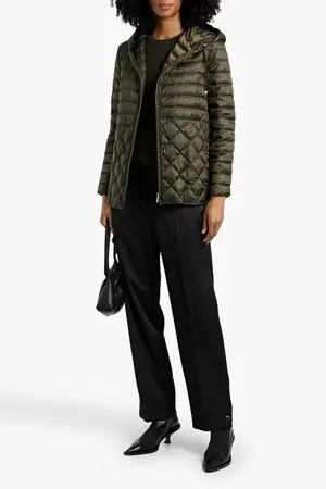 Max Mara Quilted Shell Hooded Jacket