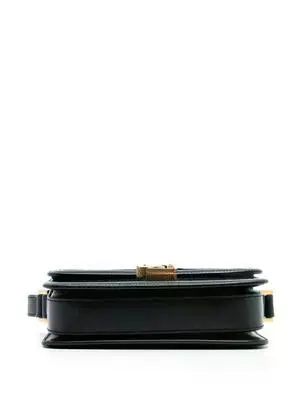 Saint Laurent Small Velvet Solferino Satchel - Black