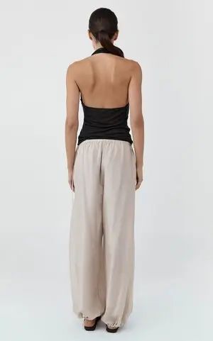 ST. AGNI Silk Balloon Leg Pants