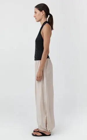 ST. AGNI Silk Balloon Leg Pants