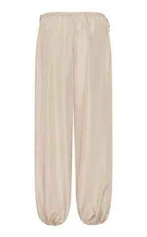 ST. AGNI Silk Balloon Leg Pants