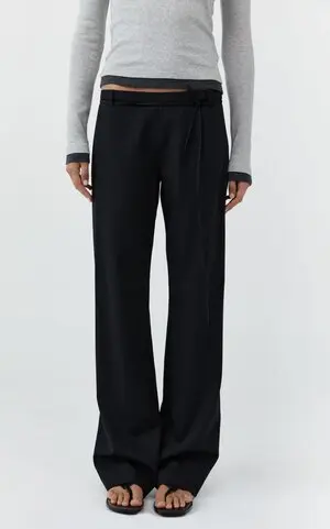 ST. AGNI 90s Rouleau Belted Trousers