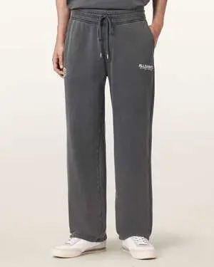 ALLSAINTS Emblem Straight Leg Sweatpants - Black