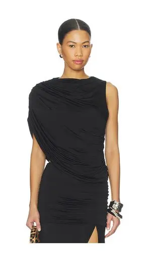 Amanda Uprichard Leo Top - Black