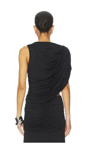 Amanda Uprichard Leo Top - Black