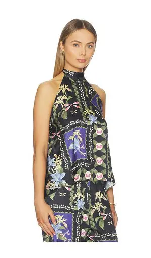 Misa Ora Halter Top - Patchwork Butterfly