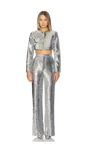 Giuseppe Di Morabito Cropped Sequin Jacket With Floral Applique