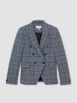 REISS Larissa Petite Check Blazer