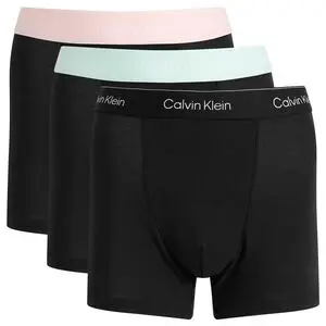 Calvin Klein Icon Trunk 3 Pack - Black/mint/pink