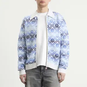 Casablanca Space Dye Monogram Zip Up