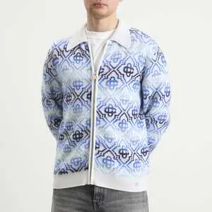 Casablanca Space Dye Monogram Zip Up