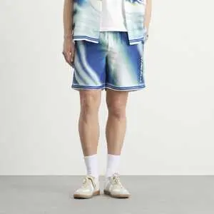 Casablanca Flaming Tennis Ball Silk Shorts