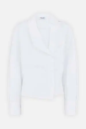Attico Shirt With Irregular Collar - White