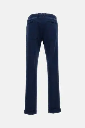 Incotex Slim-fit Cotton Trousers - Blu