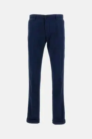 Incotex Slim-fit Cotton Trousers - Blue