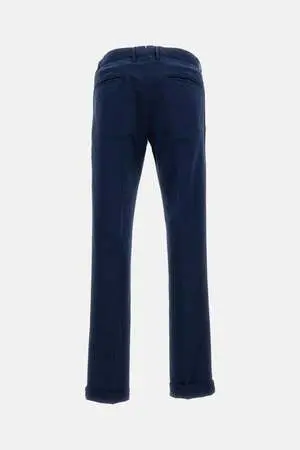 Incotex Slim-fit Cotton Trousers - Blue