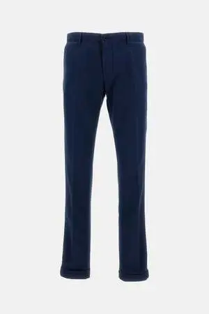 Incotex Slim-fit Cotton Trousers - Blue