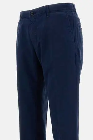 Incotex Slim-fit Cotton Trousers - Blue