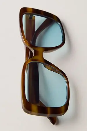 Free People Simone Oversized Square Sunglasses - Chocolate