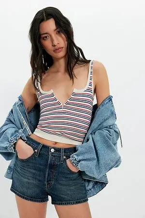 Free People Striped Simply Soft Cami - Peri