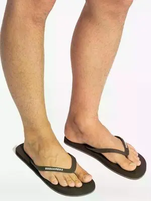 Dsquared2 Logo-print Flip-flops - Brown
